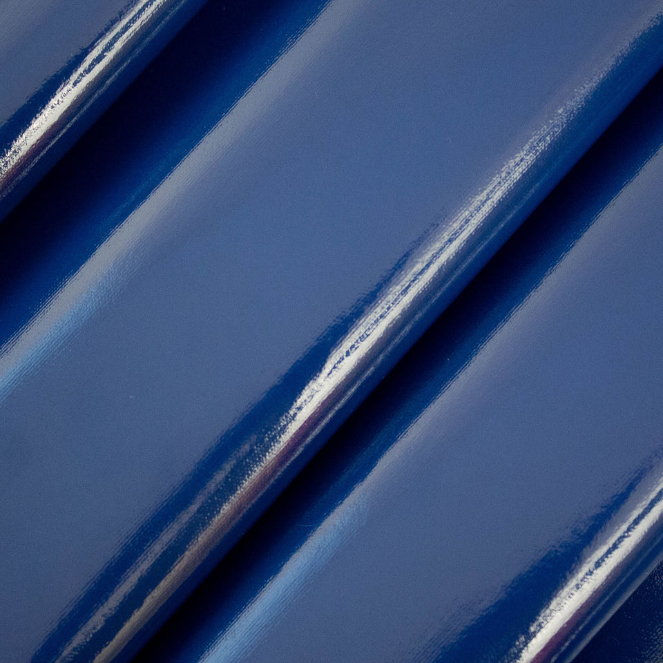 Royal Blue PVC Shiny Stretch Fabric - 1 Way Natural Stretch - PU Coate