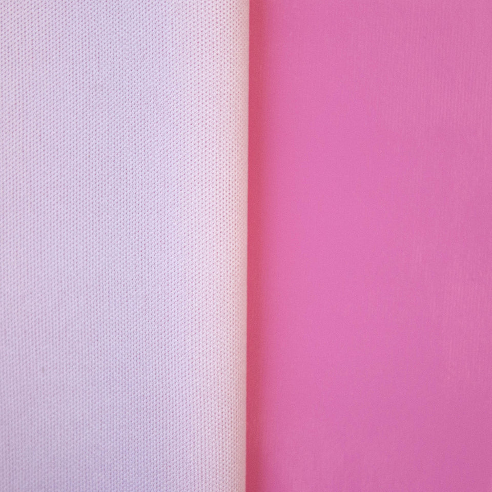 Barbie Pink PVC Shiny Stretch Fabric - 1 Way Natural Stretch - PU Coat