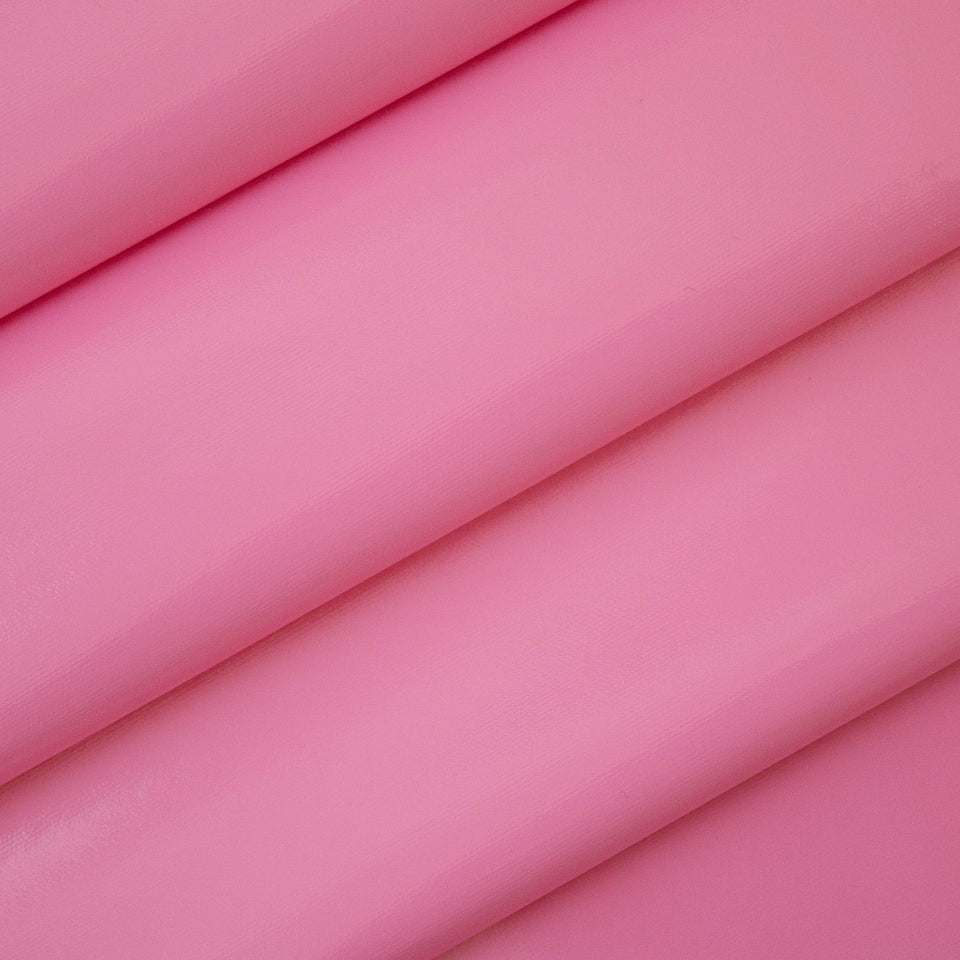 Barbie Pink PVC Shiny Stretch Fabric - 1 Way Natural Stretch - PU Coat